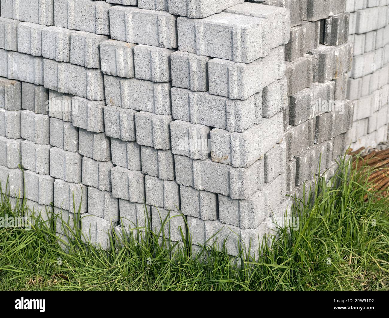 Gray stacked bricks hi-res stock photography and images - Alamy