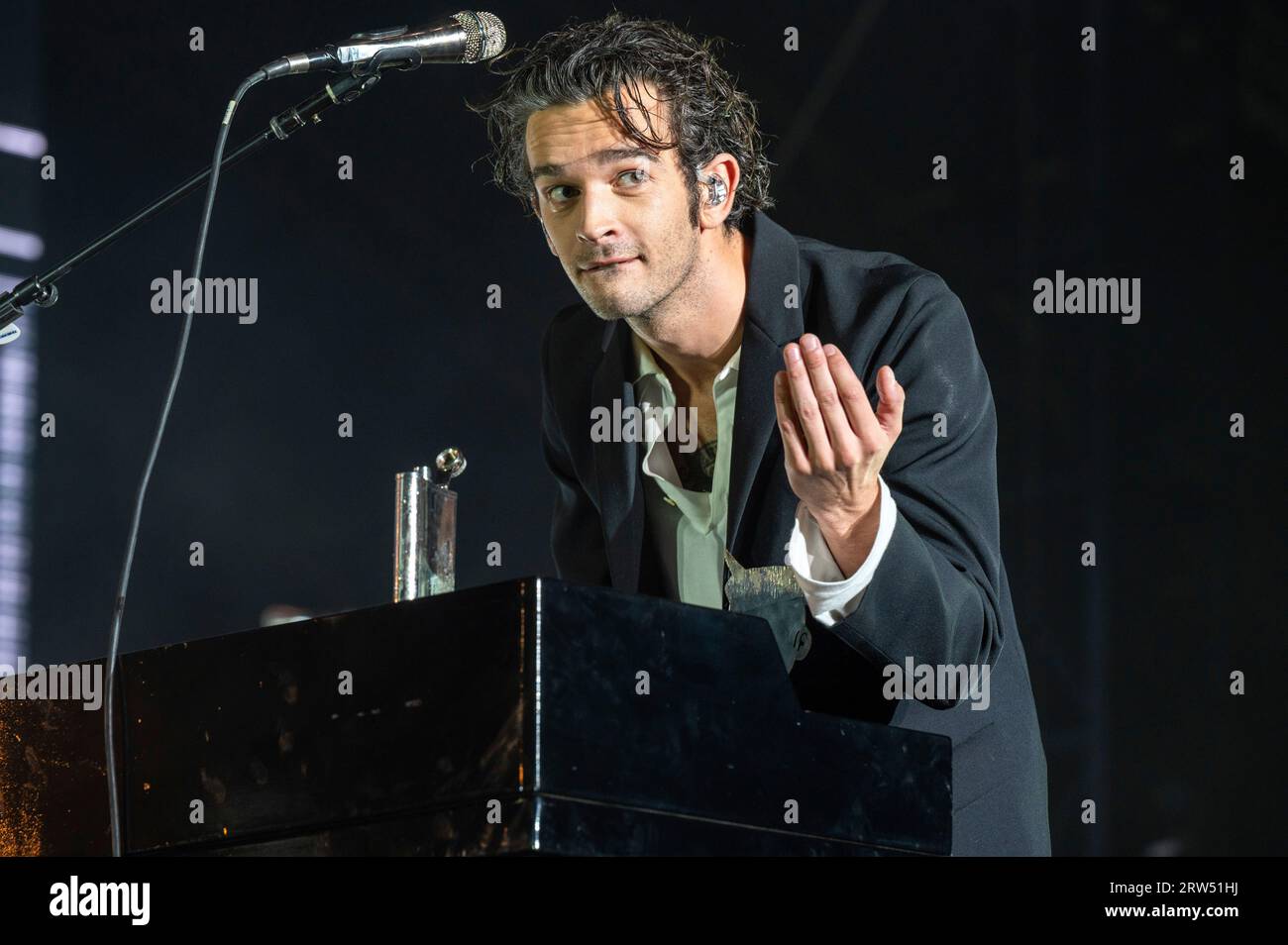 Matty Healy, of The 1975, performs at Music Midtown on Saturday, Sept ...