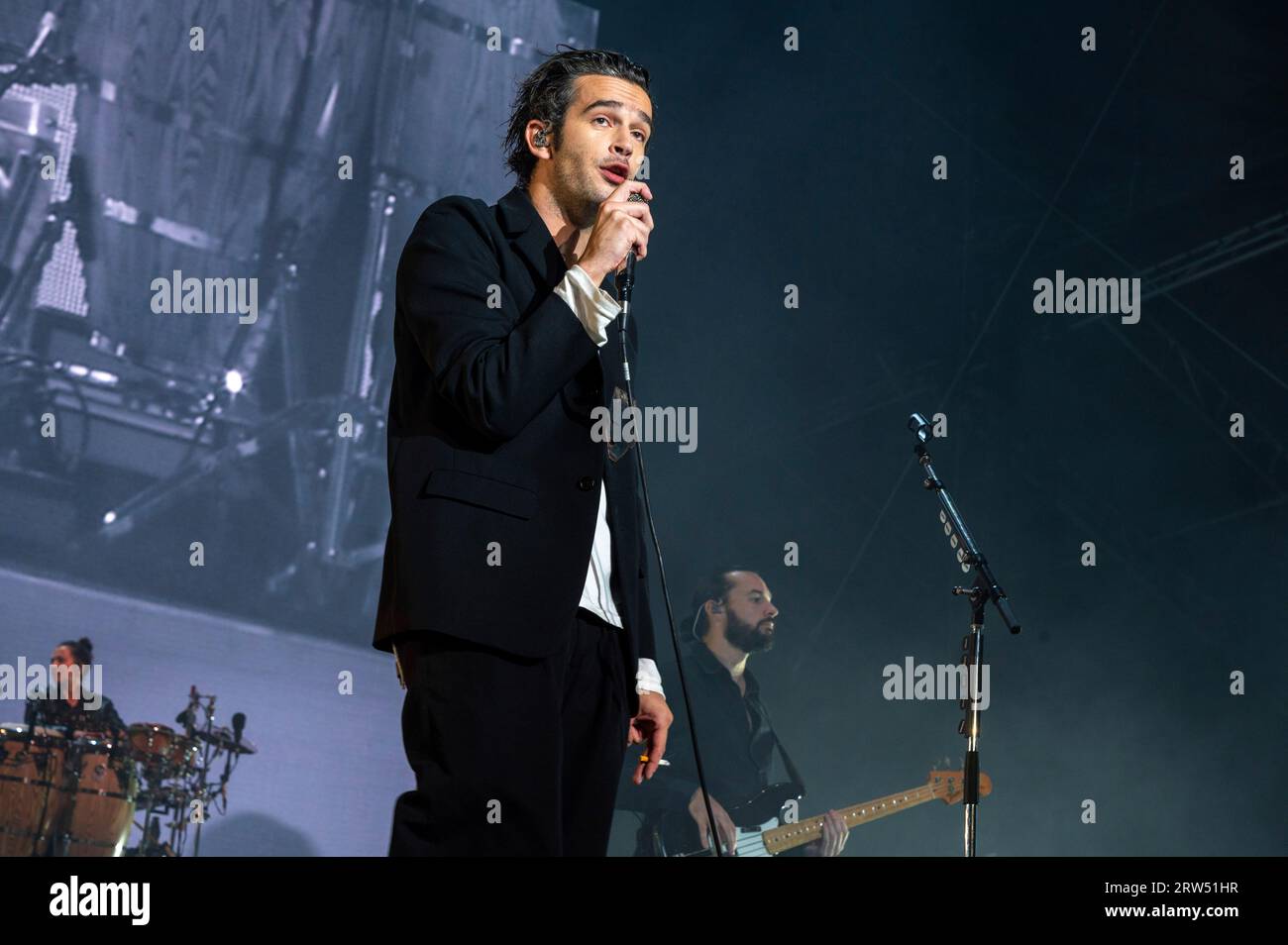 Matty Healy, of The 1975, performs at Music Midtown on Saturday, Sept ...
