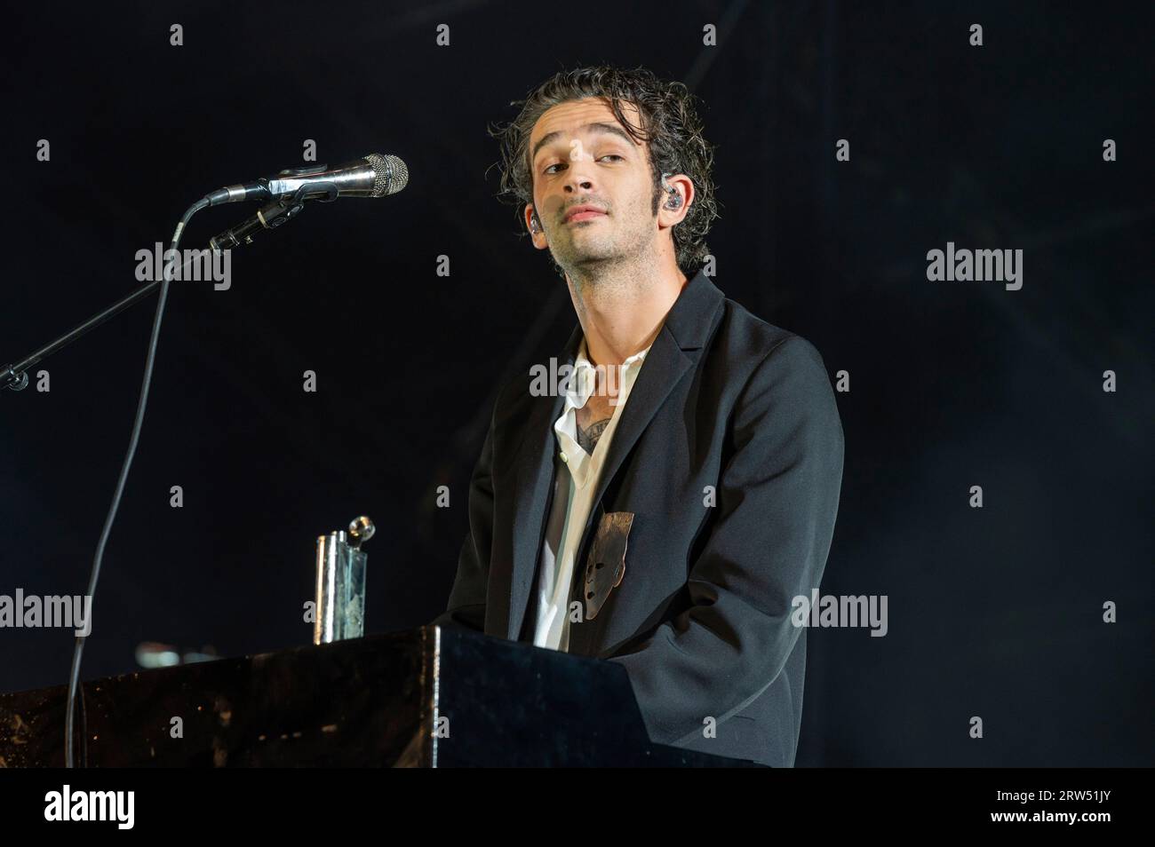 Matty Healy, of The 1975, performs at Music Midtown on Saturday, Sept ...