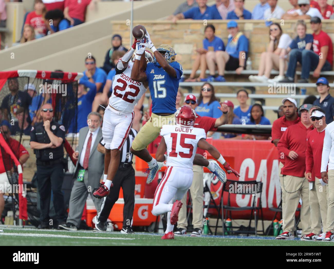 September 16, 2023:.Oklahoma Sooners defensive back Peyton Bowen (22 ...