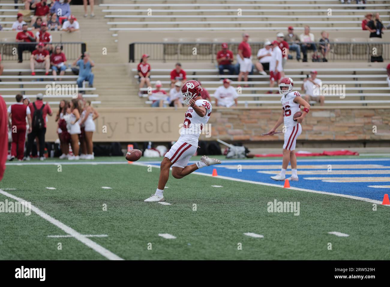 September 16, 2023:.Oklahoma Sooners place kicker Josh Plaster (36 ...