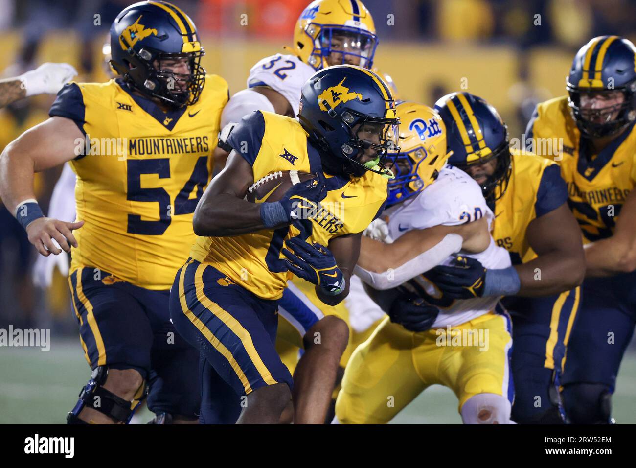 MORGANTOWN, WV - SEPTEMBER 16: West Virginia Mountaineers running back ...