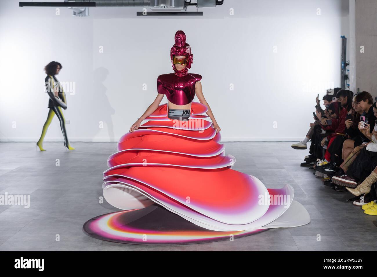 London, UK. 16th September, 2023. A model walks the runway during KWK ...