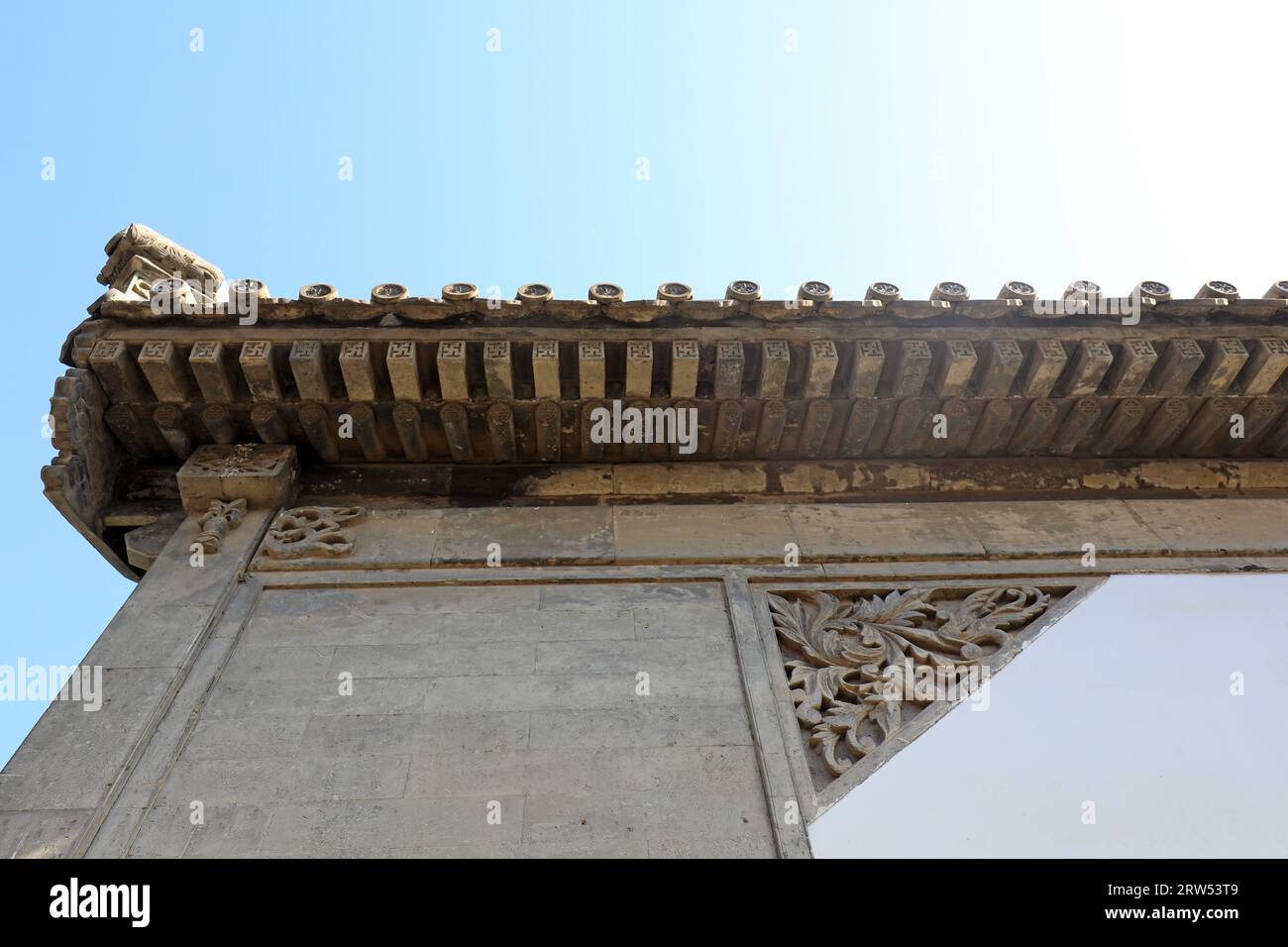 Ancient eaves architectural landscape, Beijing Stock Photo - Alamy