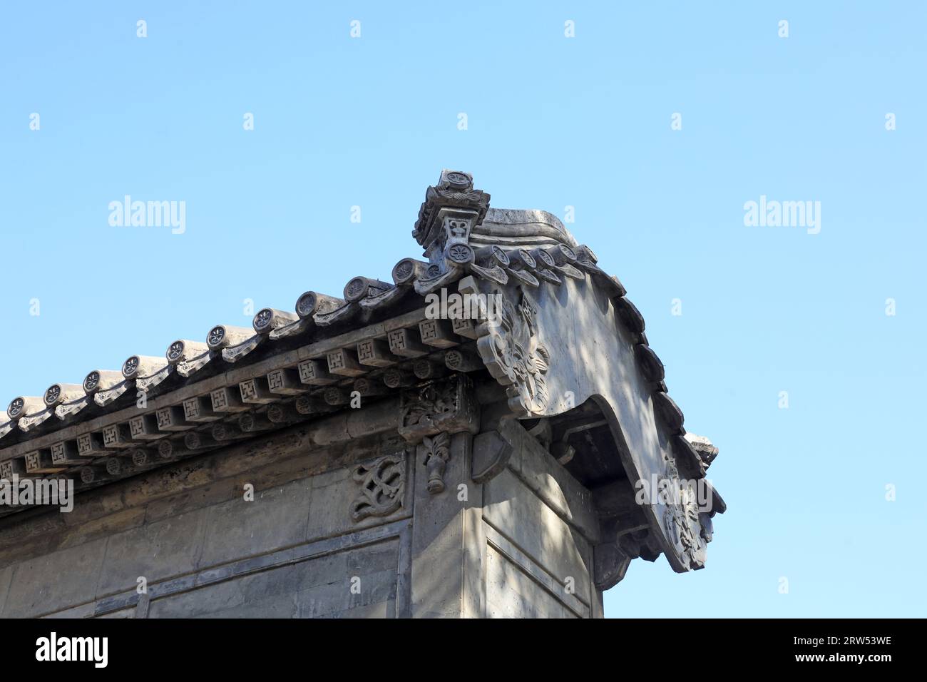 Ancient eaves architectural landscape, Beijing Stock Photo - Alamy