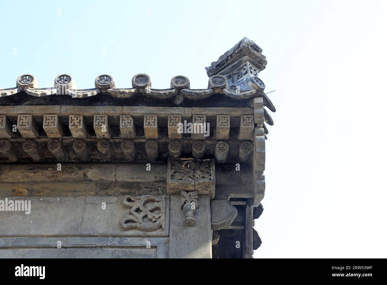 Ancient eaves architectural landscape, Beijing Stock Photo - Alamy