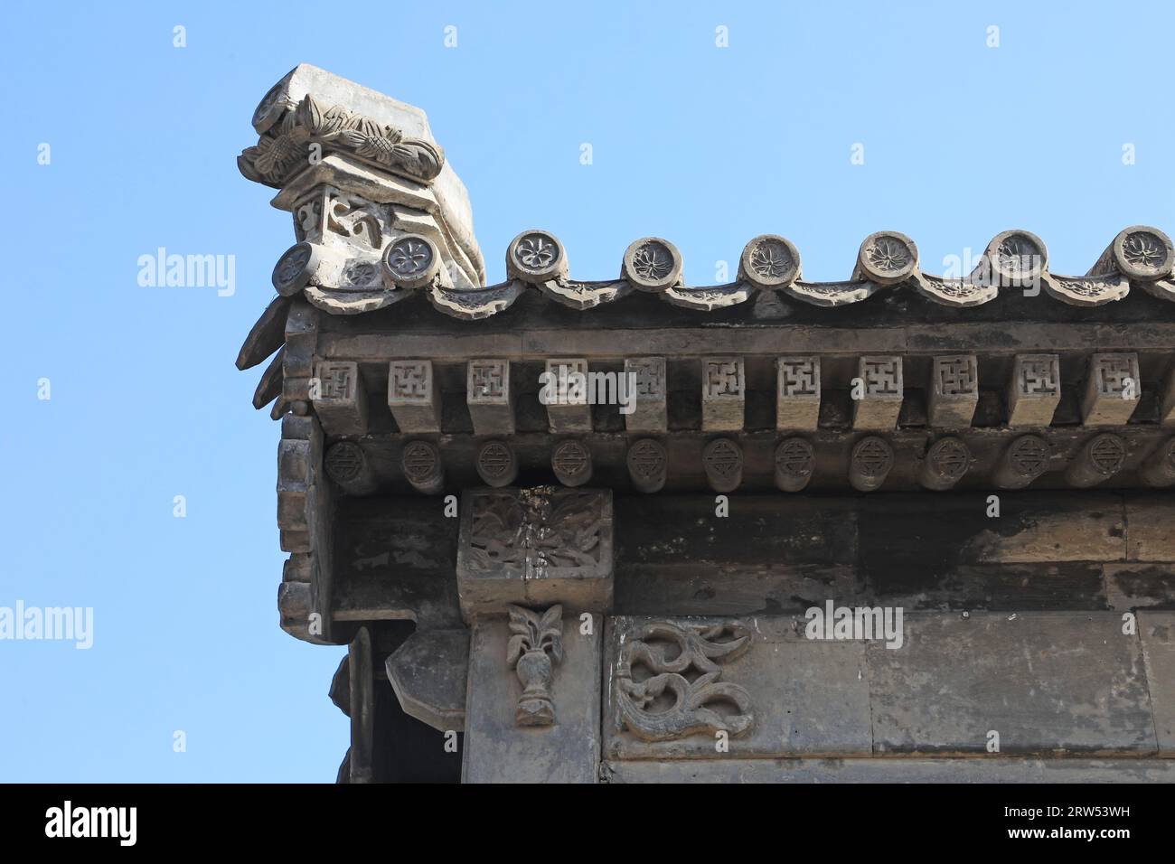 Ancient eaves architectural landscape, Beijing Stock Photo - Alamy