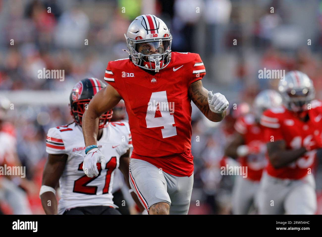Ohio State receiver Julian Fleming plays against Western Kentucky ...