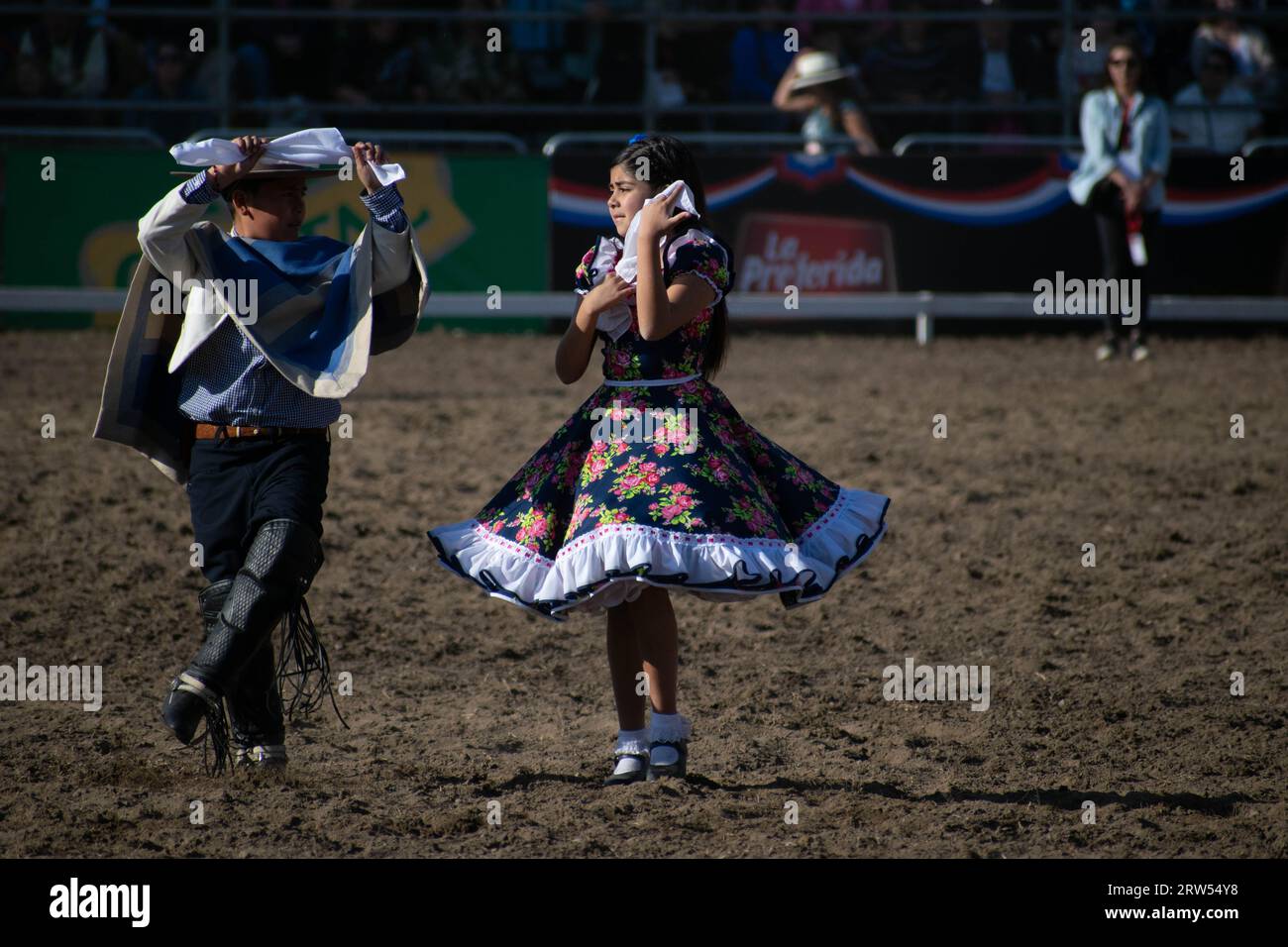 Santiago, Metropolitana, Chile. 16th Sep, 2023. Dancers perform a ...