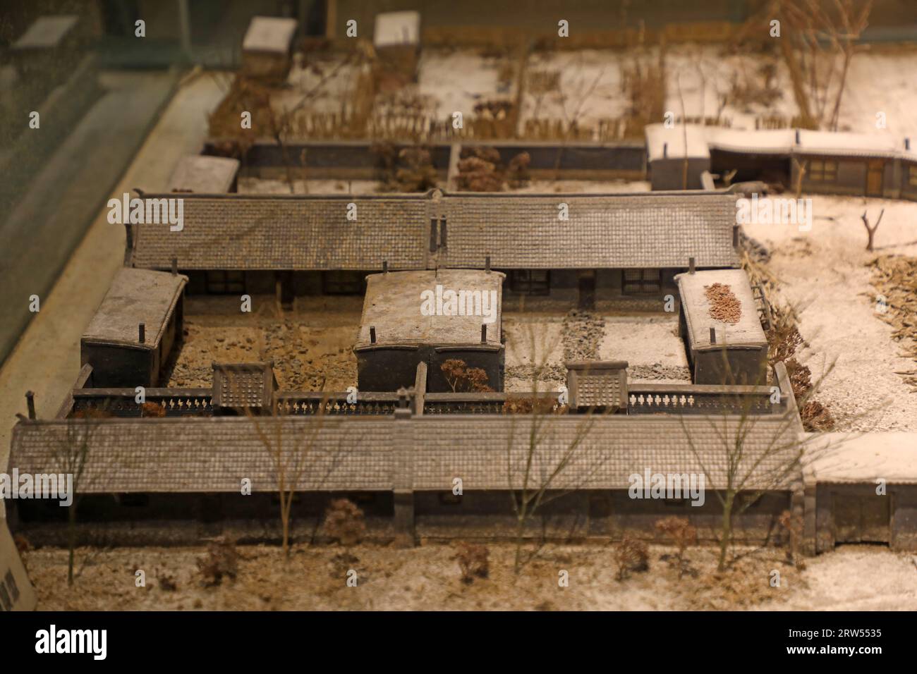 Rural residential model in North China Stock Photo - Alamy