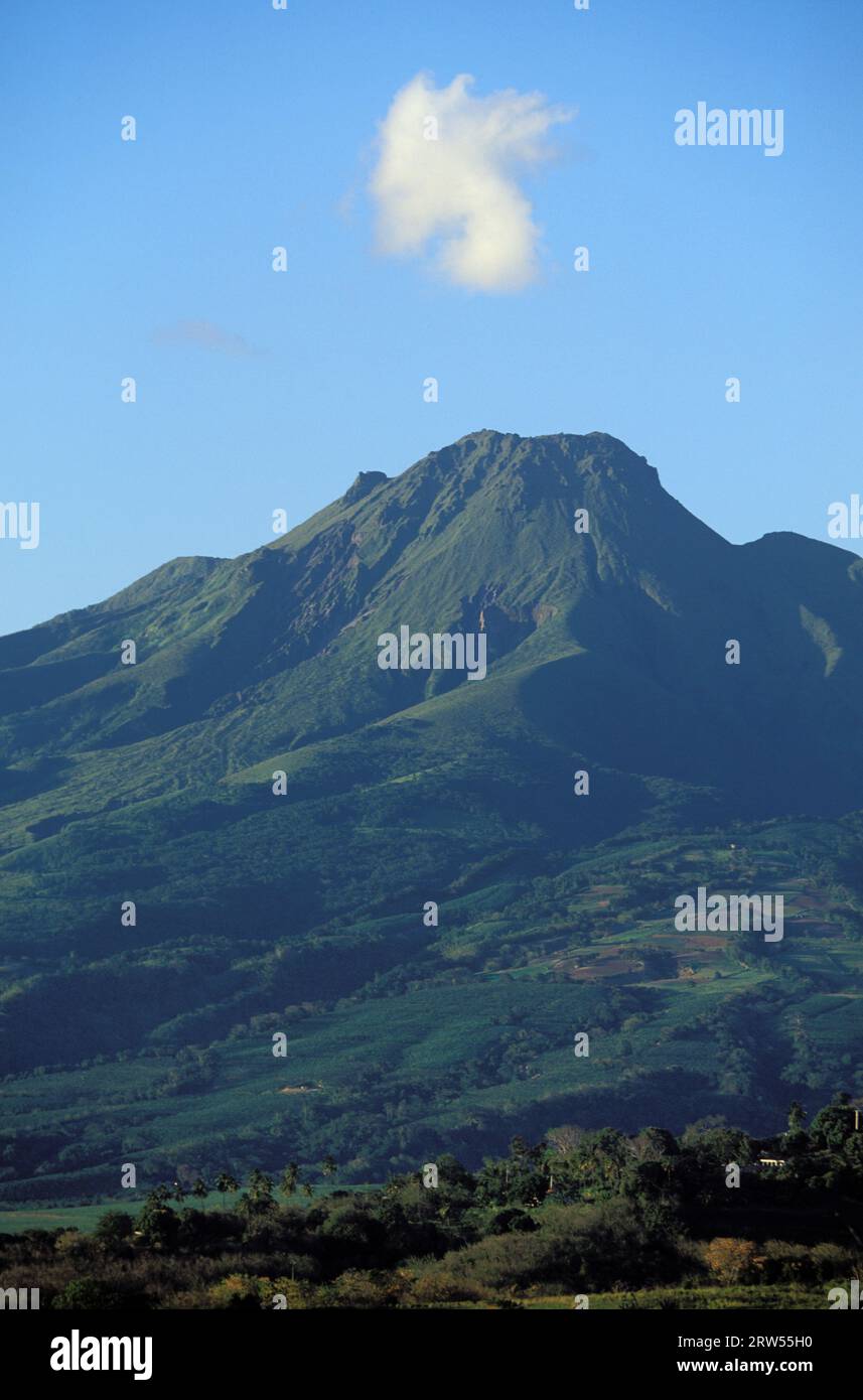 MARTINIQUE ISLAND (FRENCH WEST INDIES) SAINT PIERRE. MOUNT PELEE, WHOSE ...
