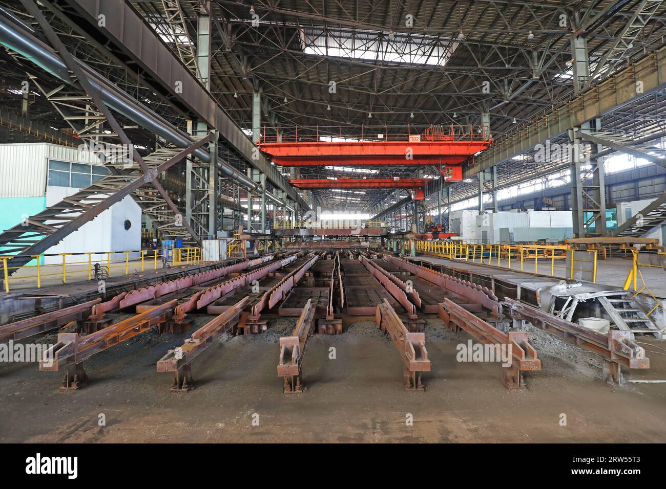 Continuous casting workshop machinery and equipment in an iron and ...