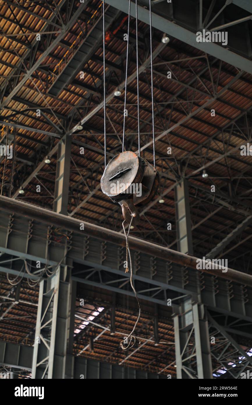 Crane sling in an iron and Steel Company Stock Photo - Alamy