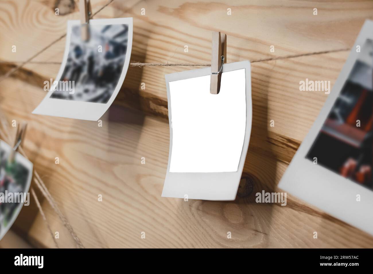 Camera photo, instant print snapshot white square frame blank space ...