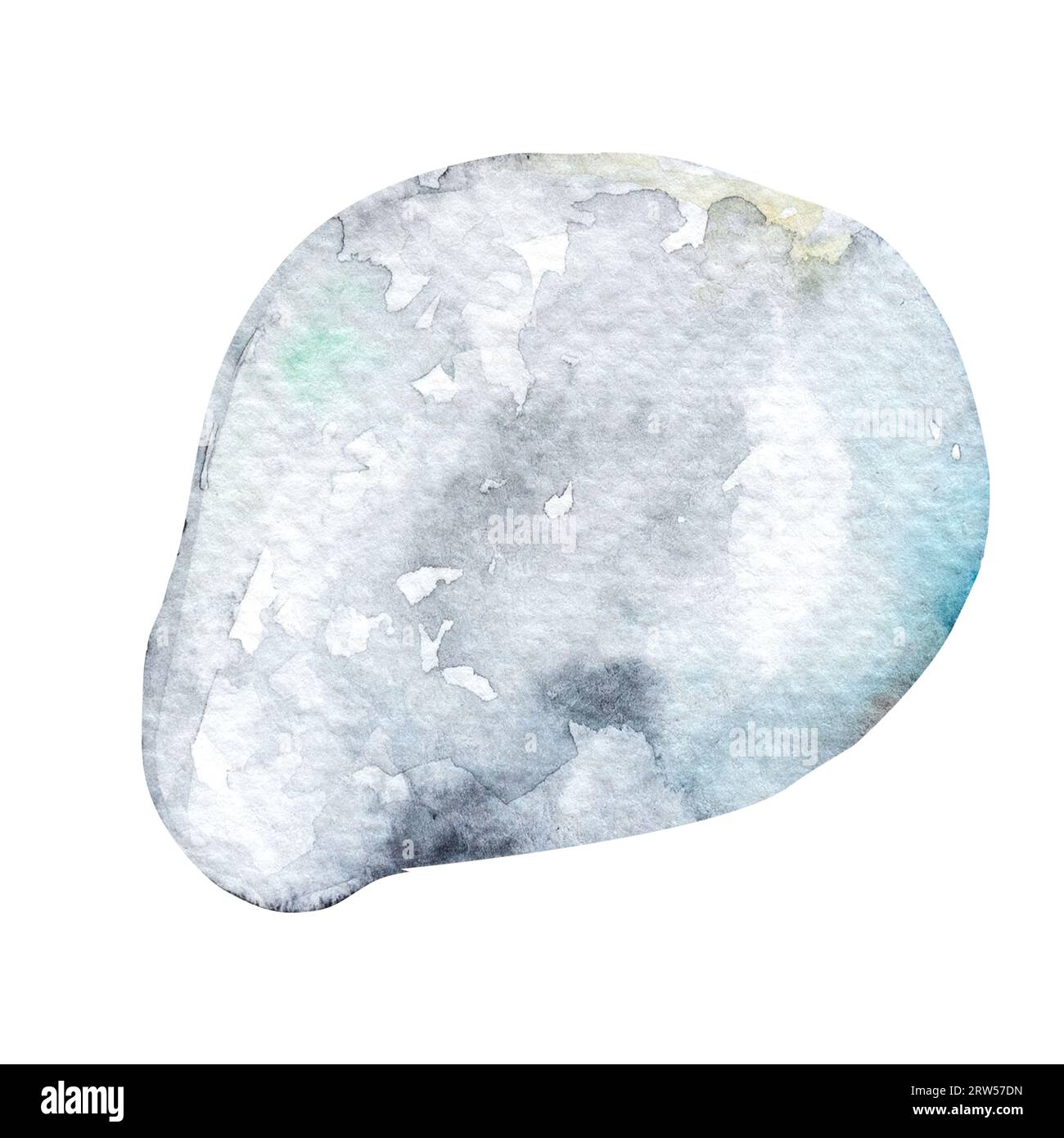 Watercolor illustration of hand drawn stone Stock Photo - Alamy