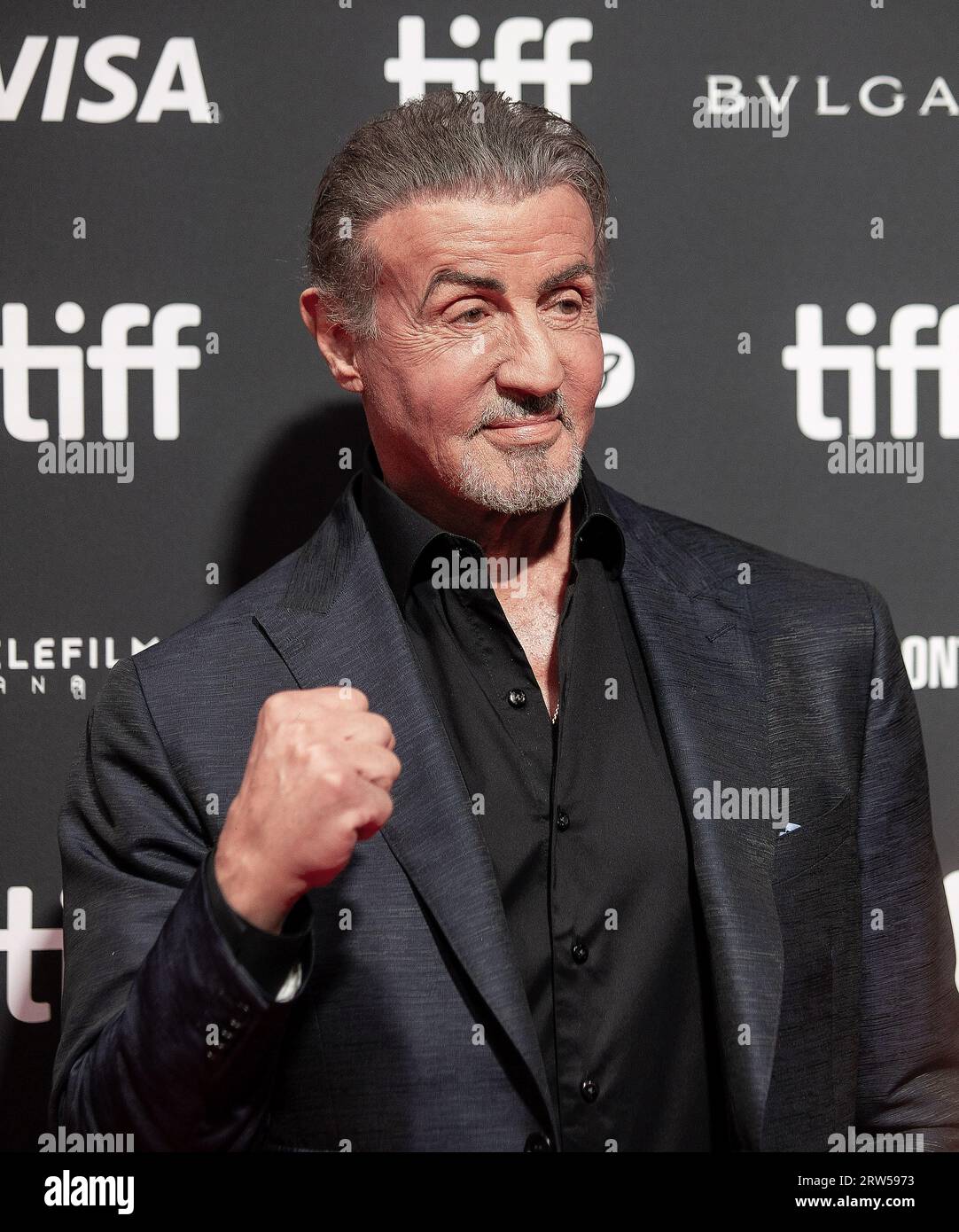 Toronto, Canada. 16th Sep, 2023. Sylvester Stallone attends the "Sly" premiere during the 2023 ...