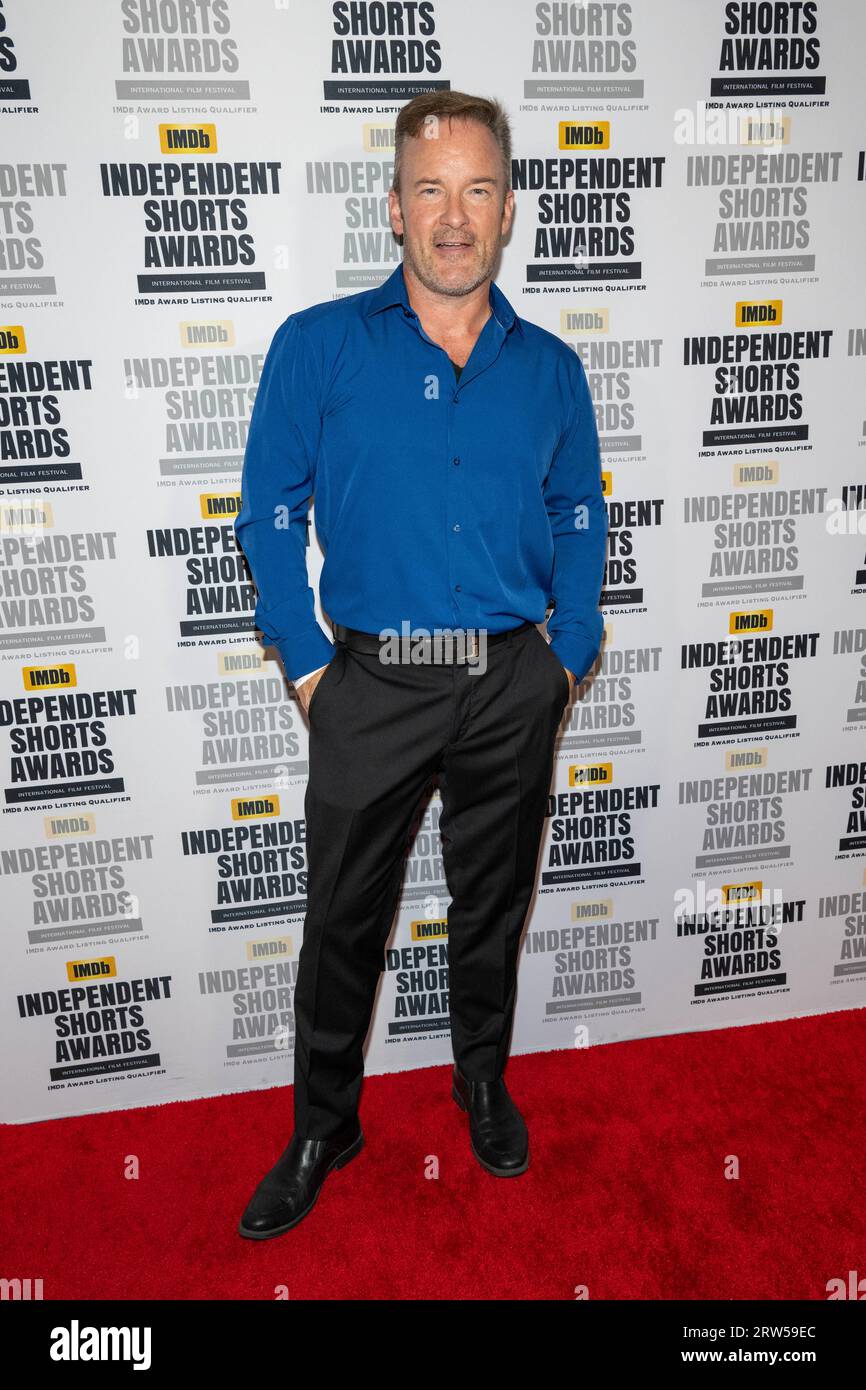 Los Angeles, USA. 16th Sep, 2023. Actor Christopher M. Dukes attends 2023 Indie Short Film ...