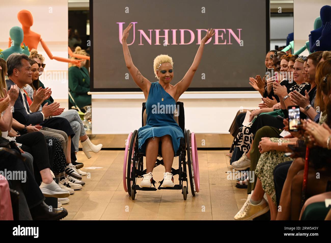 London, UK. 16th Sep, 2023. Victoria Jenkins showcases disability ...