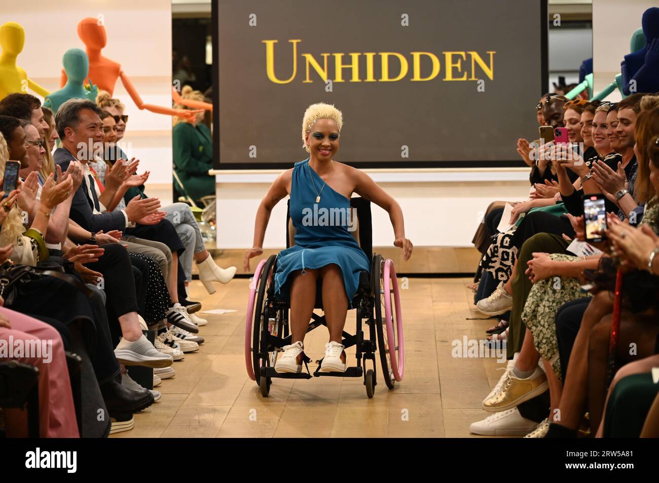 London, UK. 16th Sep, 2023. Victoria Jenkins showcases disability ...