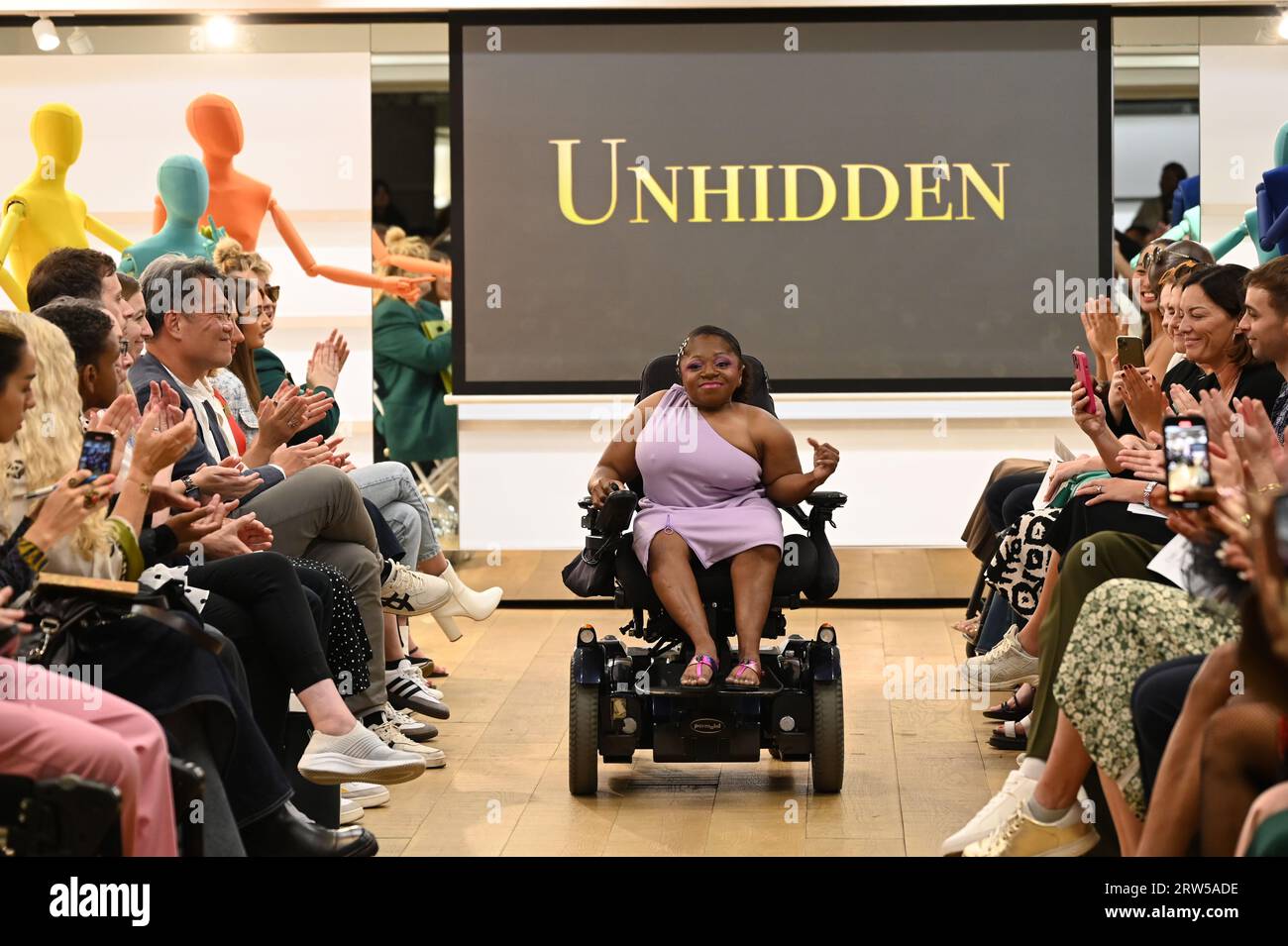 London, UK. 16th Sep, 2023. Victoria Jenkins showcases disability ...