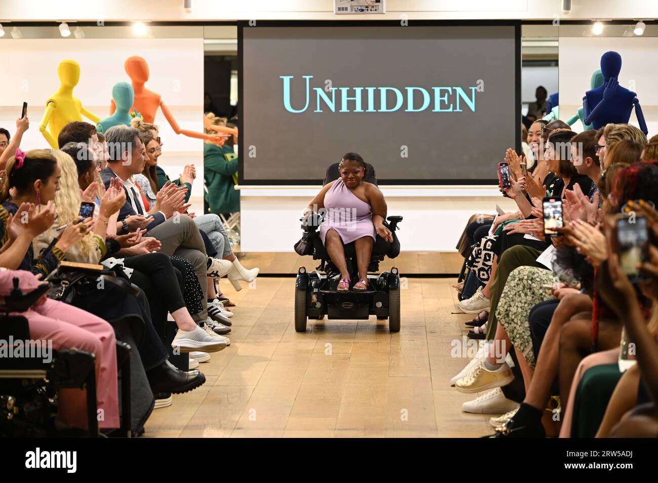 London, UK. 16th Sep, 2023. Victoria Jenkins showcases disability ...