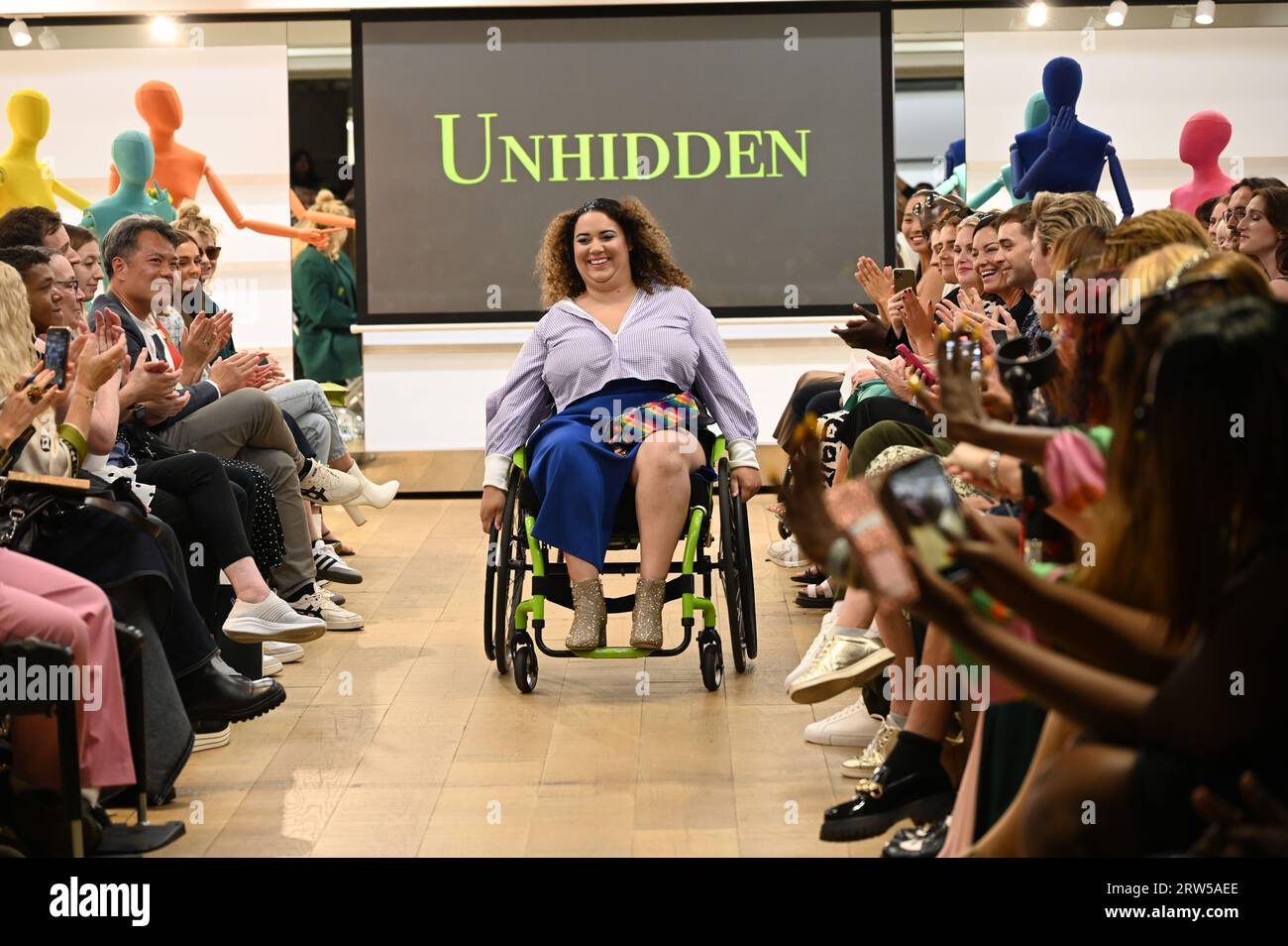 London, UK. 16th Sep, 2023. Victoria Jenkins showcases disability ...