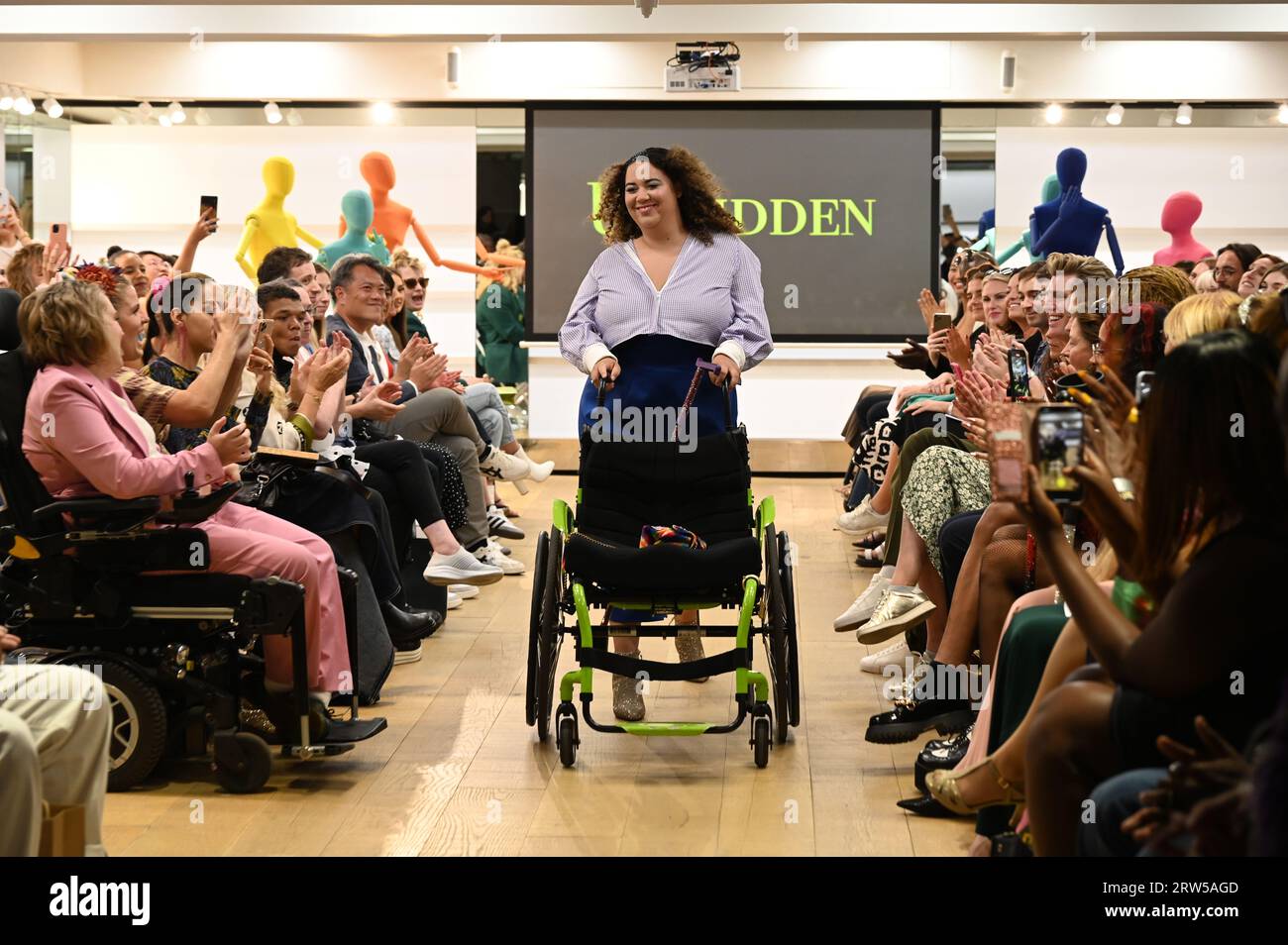 London, UK. 16th Sep, 2023. Victoria Jenkins showcases disability awareness, accessibility and ...