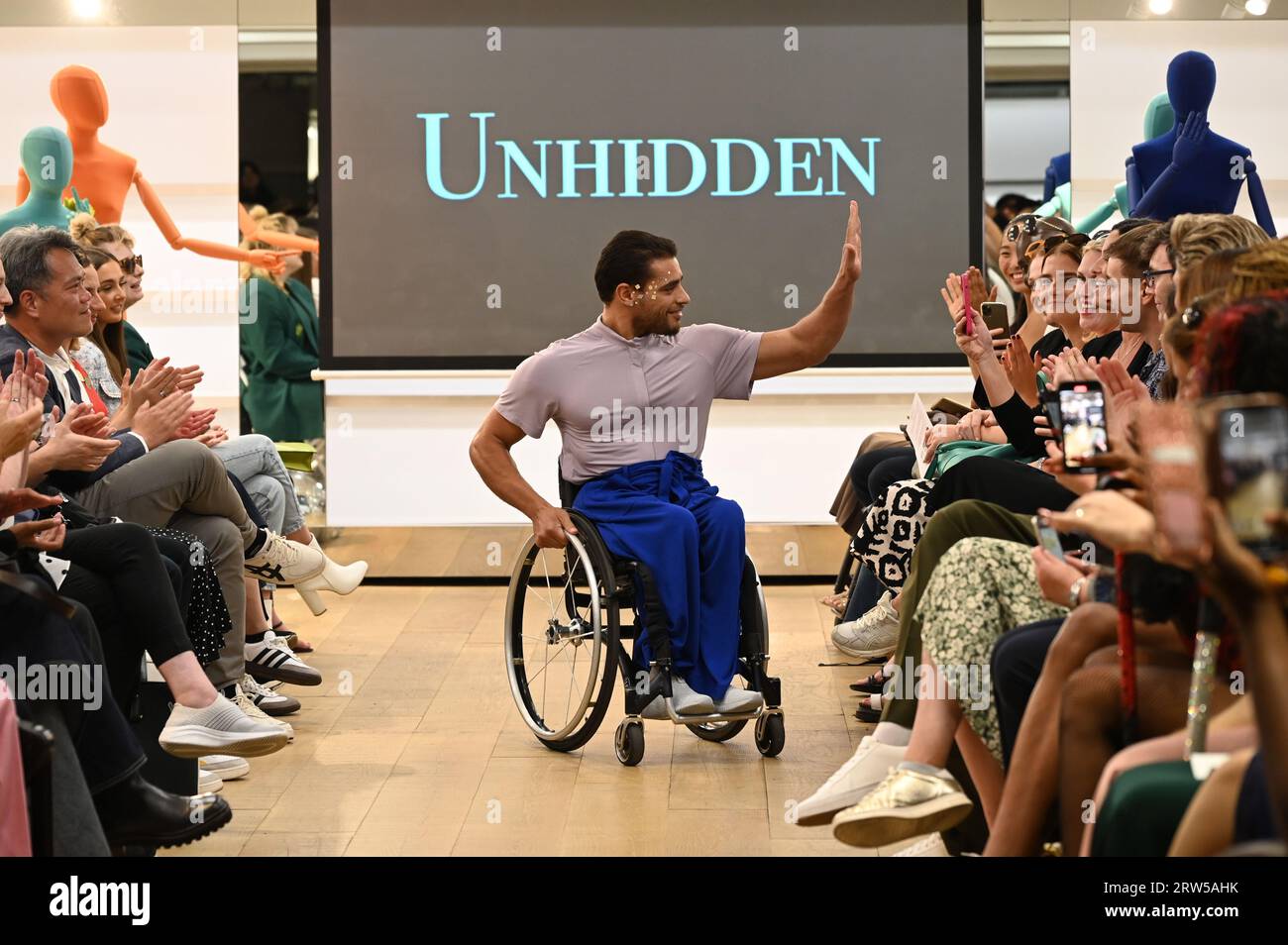 London, UK. 16th Sep, 2023. Victoria Jenkins showcases disability ...