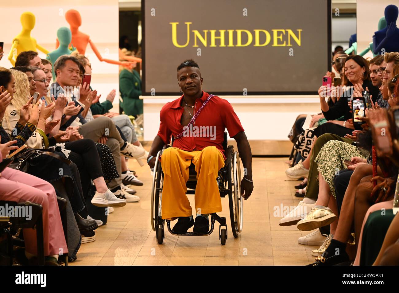London, UK. 16th Sep, 2023. Victoria Jenkins showcases disability ...