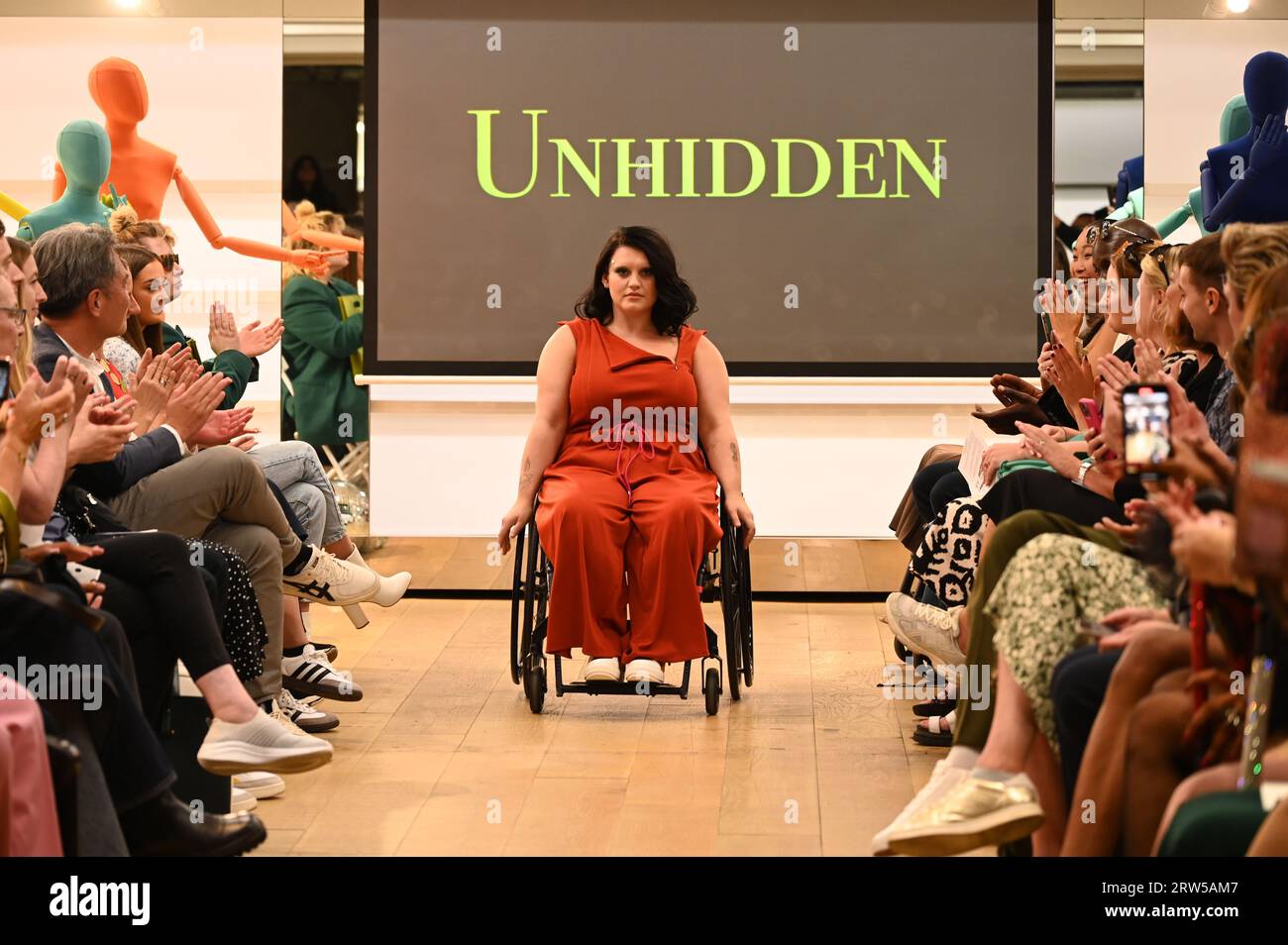 London, UK. 16th Sep, 2023. Victoria Jenkins showcases disability ...