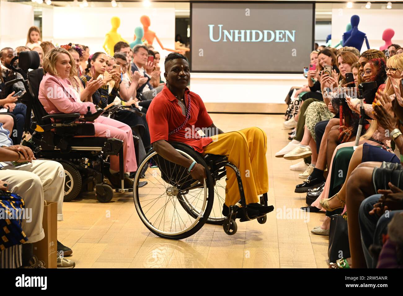 London, UK. 16th Sep, 2023. Victoria Jenkins showcases disability ...