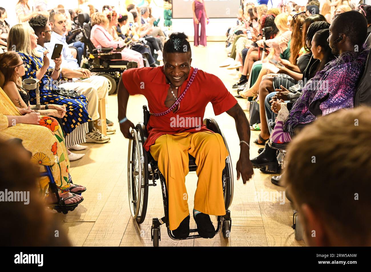 London, UK. 16th Sep, 2023. Victoria Jenkins showcases disability ...