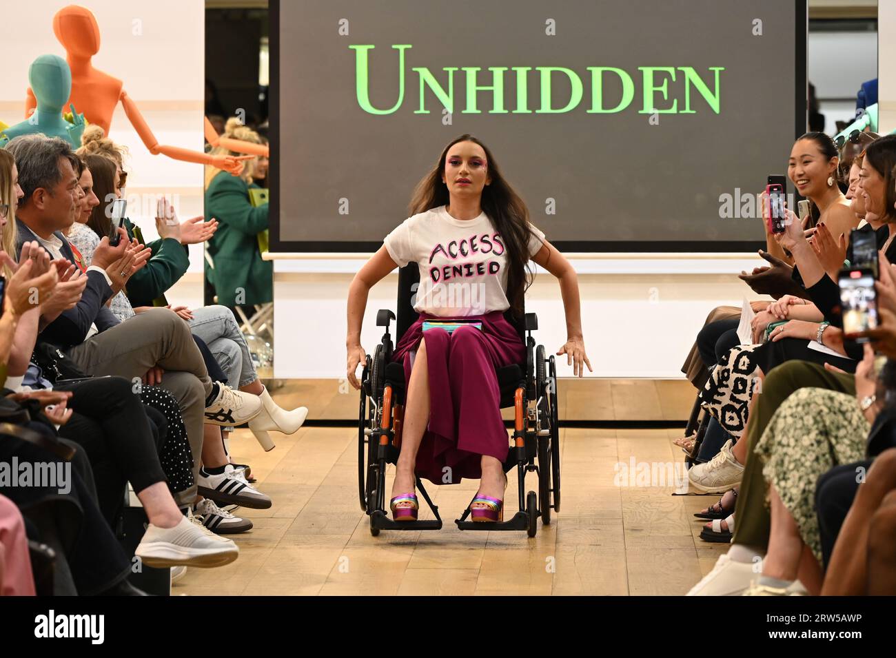London, UK. 16th Sep, 2023. Victoria Jenkins showcases disability ...
