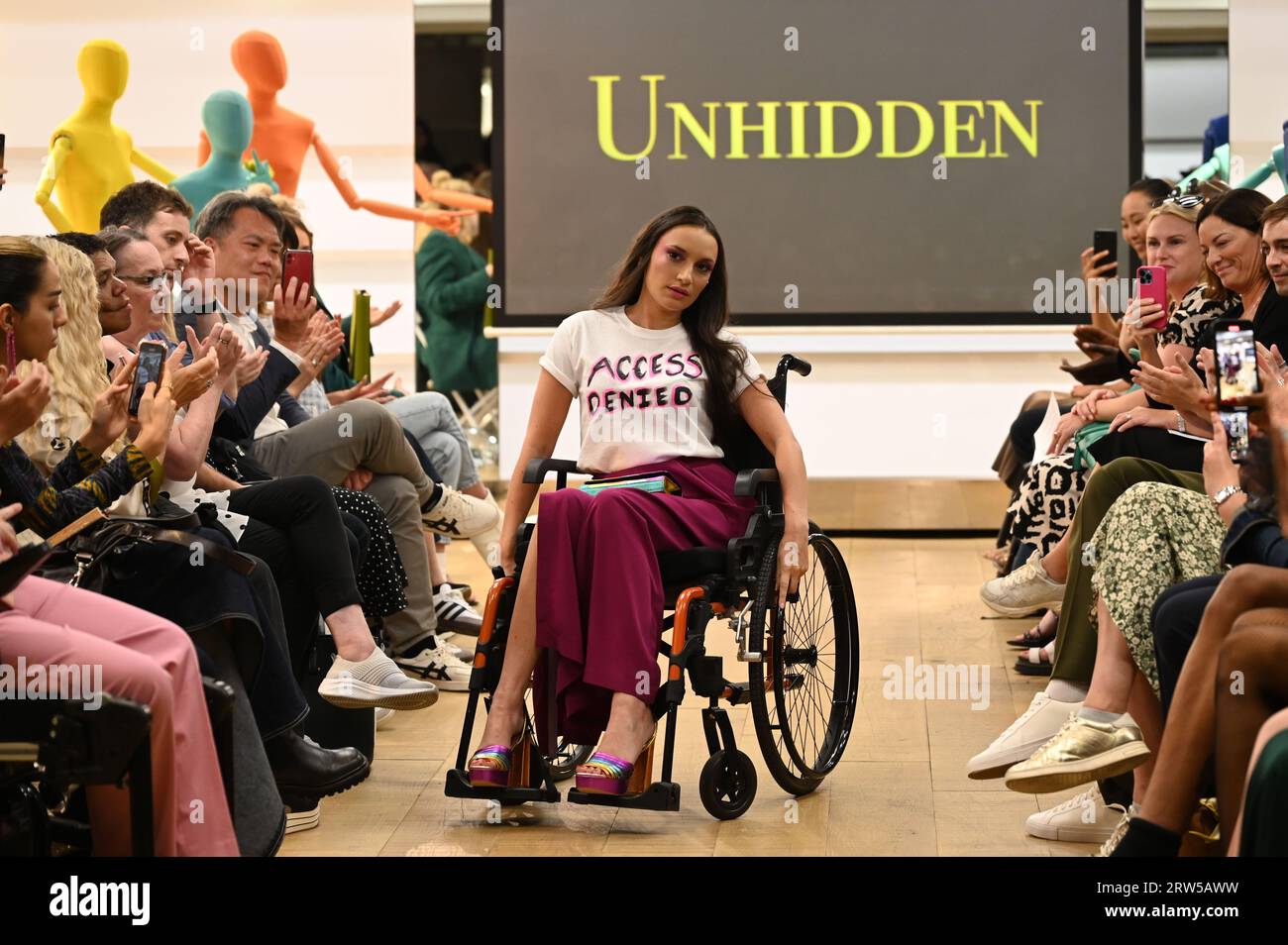 London, UK. 16th Sep, 2023. Victoria Jenkins showcases disability ...