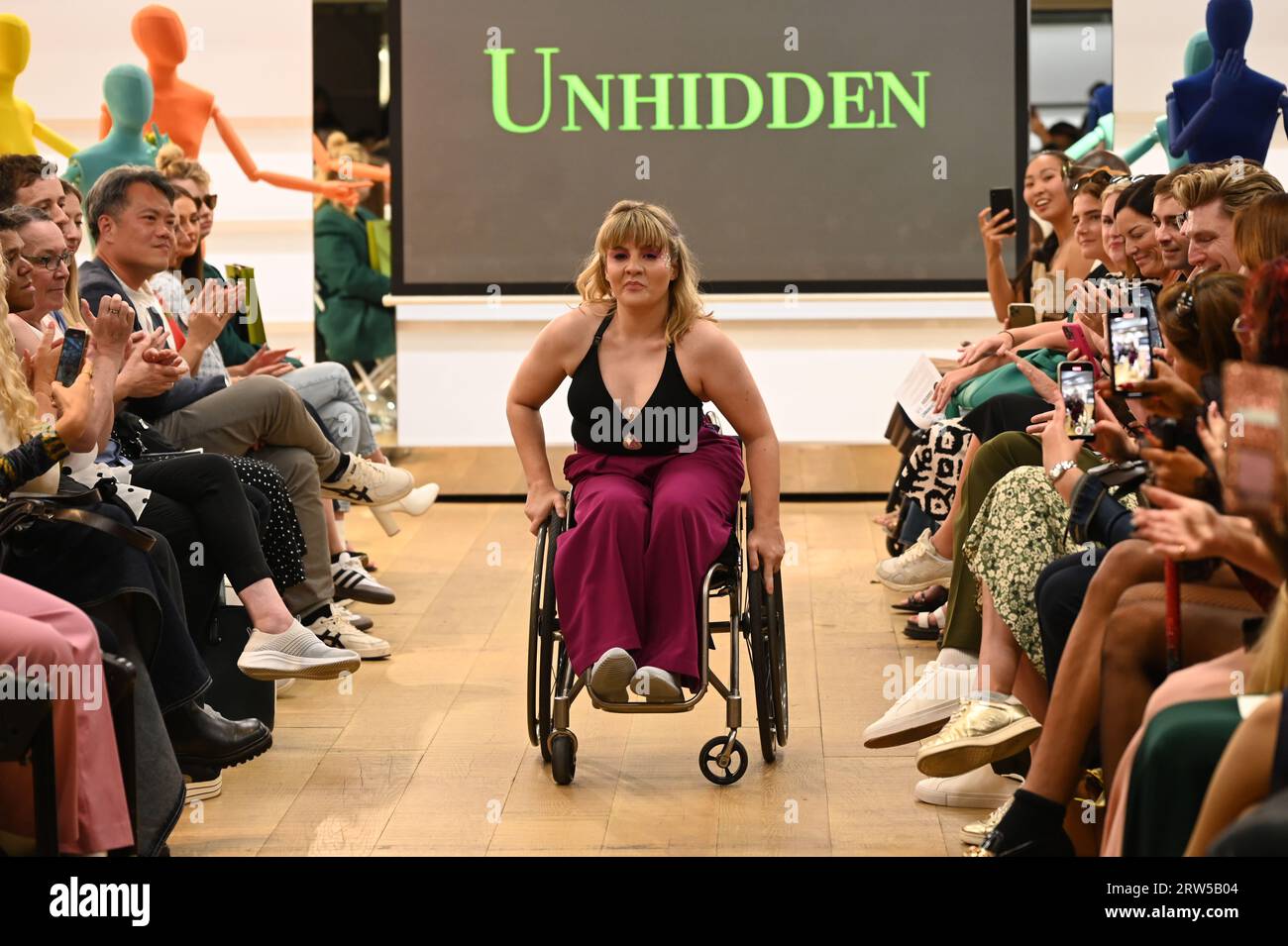 London, UK. 16th Sep, 2023. Victoria Jenkins showcases disability ...