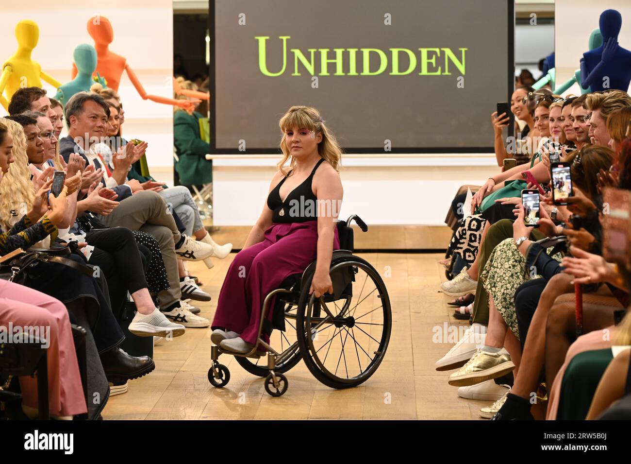 London, UK. 16th Sep, 2023. Victoria Jenkins showcases disability ...