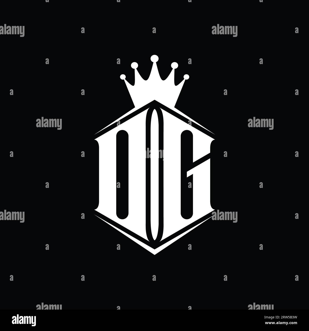 Og crown logo hi-res stock photography and images - Alamy
