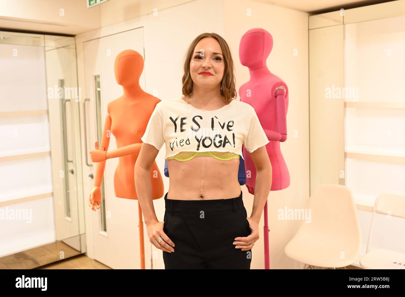 London, UK. 16th Sep, 2023. Victoria Jenkins showcases disability ...