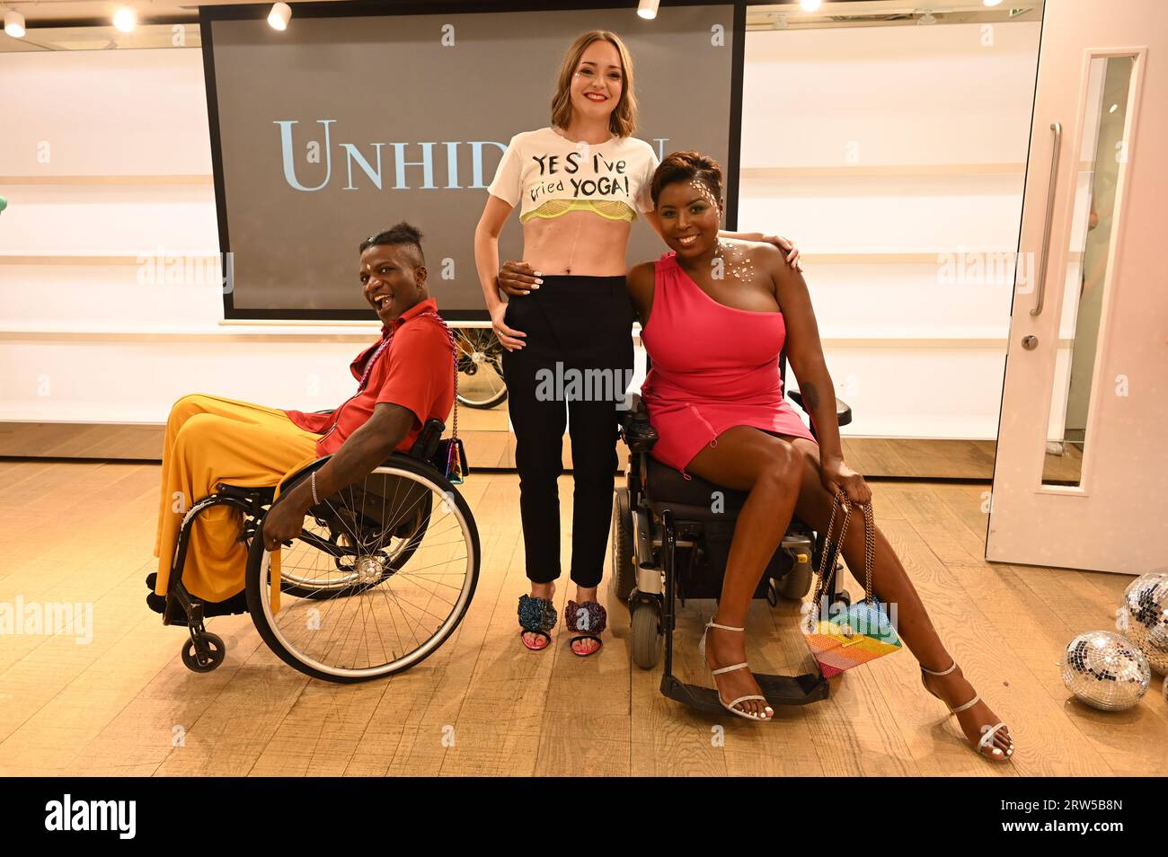 London, UK. 16th Sep, 2023. Victoria Jenkins showcases disability ...