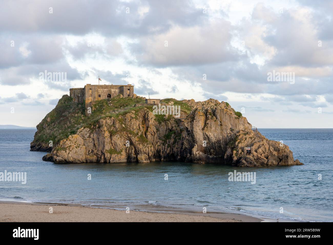 St Catherine's Island and fort, Tenby, Pembrokeshire, Wales Stock Photo ...