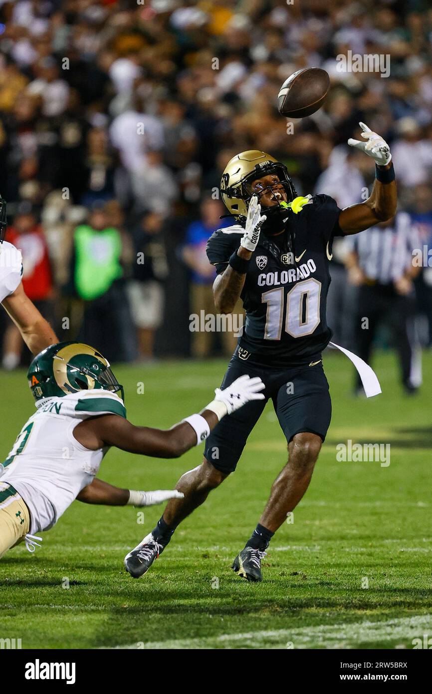 Boulder, CO, USA. 16th Sep, 2023. Colorado Buffaloes cornerback ...
