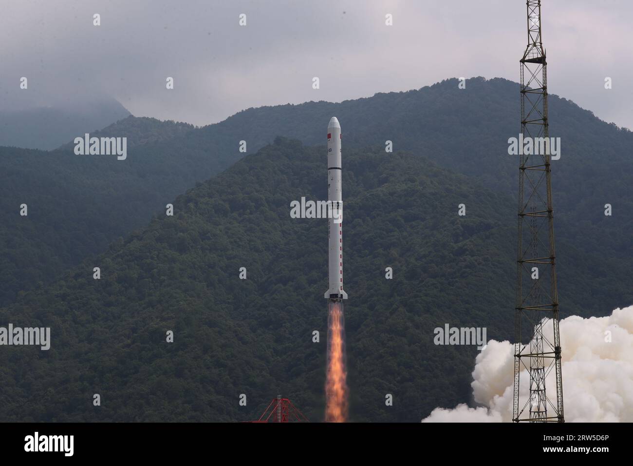 Xichang. 17th Sep, 2023. A Long March-2D carrier rocket carrying a ...