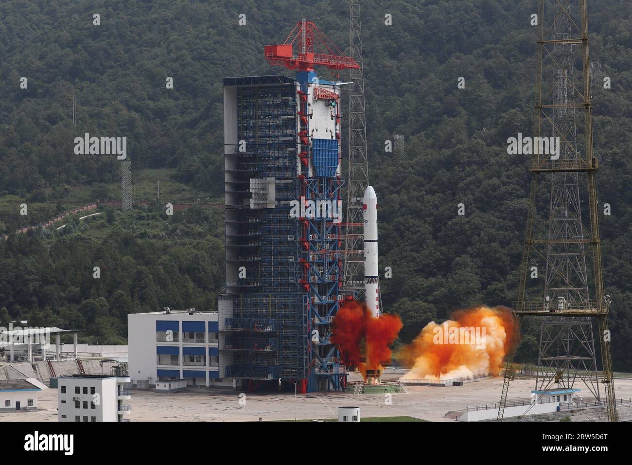 Xichang. 17th Sep, 2023. A Long March-2D carrier rocket carrying a ...