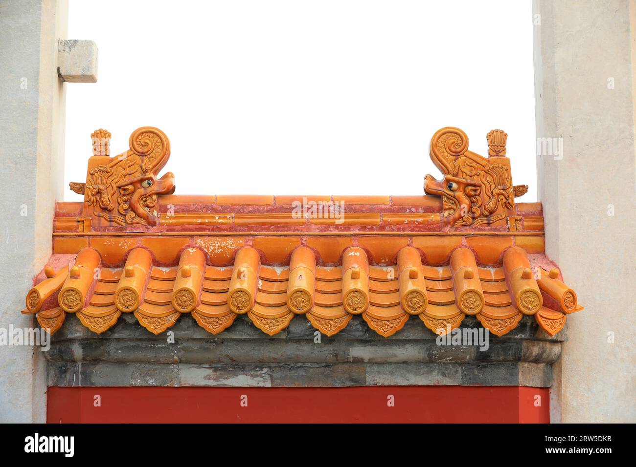 Chinese classical glazed tile architecture landscape Stock Photo - Alamy