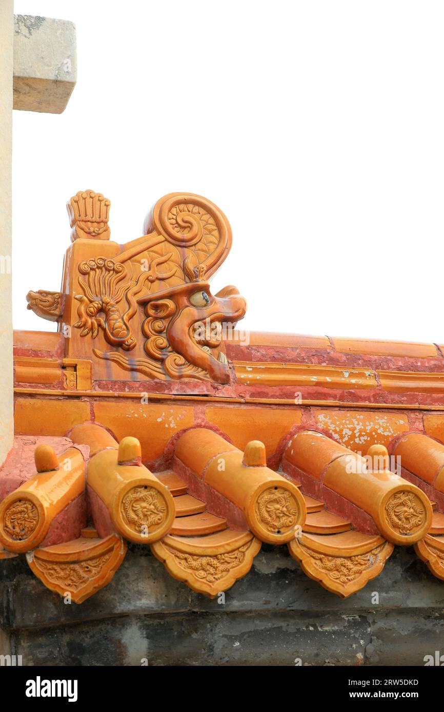 Chinese classical glazed tile architecture landscape Stock Photo - Alamy