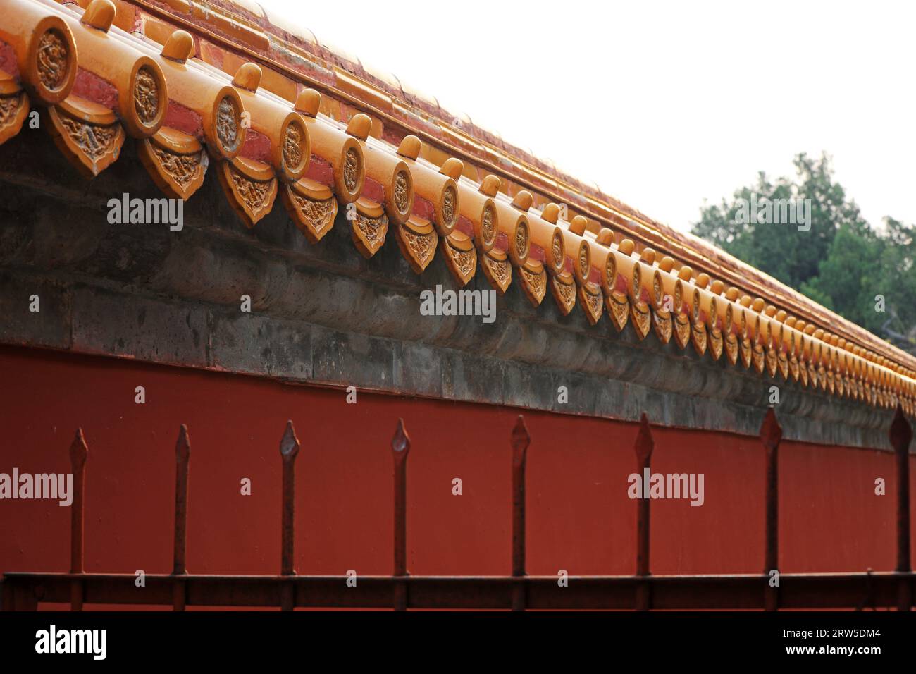 Chinese classical glazed tile architecture landscape Stock Photo - Alamy