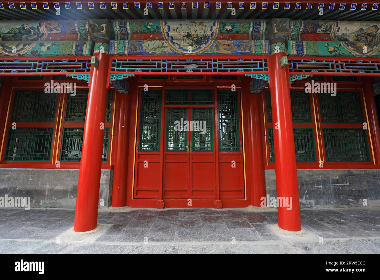 Chinese classical architecture in the park, Beijing Stock Photo - Alamy