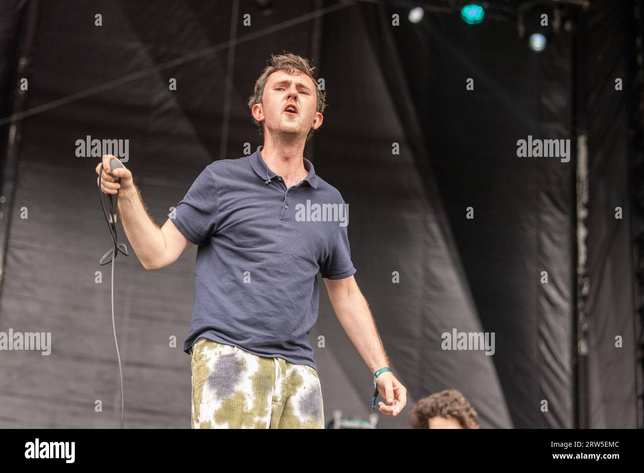 Fionn Reilly of Enola Gay during Riot Fest Music Festival on September ...