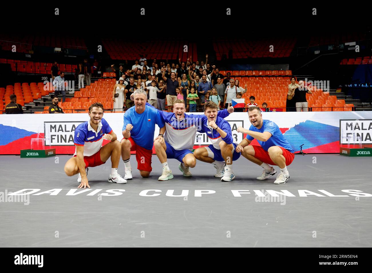 L-R Czech tennis players Tomas Machac, Jaroslav Navratil - non-playing ...